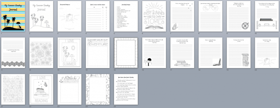 Summer Reading Journal - Stephie The Happy Mom